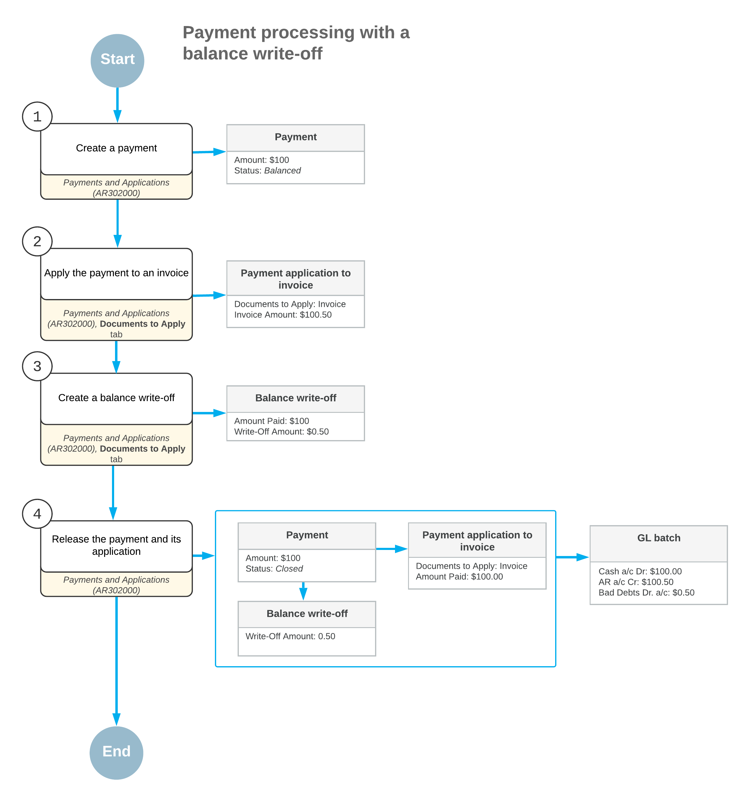 Payments with Write-Offs: General Information